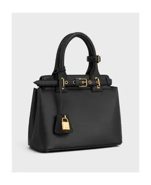 Celine Teen Conti Bag In Supple Calfskin - Black