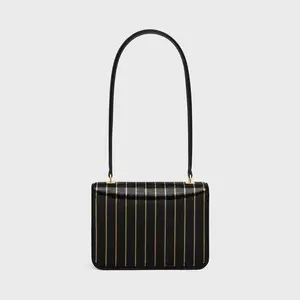 Celine Teen Garance Bag In Striped Sequins
