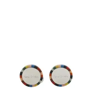 Paul Smith Circle Signature Stripe Cufflinks