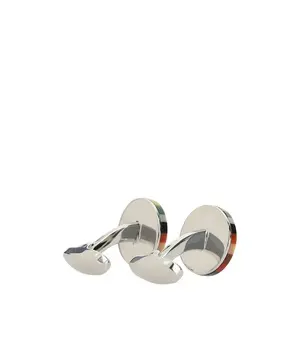 Paul Smith Circle Signature Stripe Cufflinks