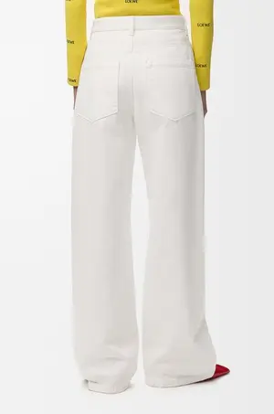 Loewe Anagram Embroidered Baggy Jeans