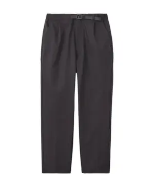 GOLDWIN One Tuck Tapered Stretch Pants - Black