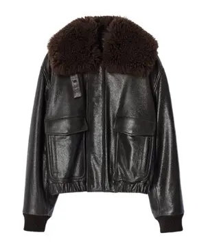 LEMAIRE Blouson In Shiny Leather