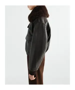 LEMAIRE Blouson In Shiny Leather