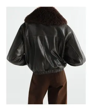 LEMAIRE Blouson In Shiny Leather