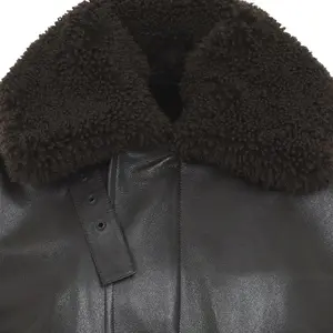 LEMAIRE Leather Blouson - Ebony