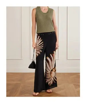 Farm Rio Printed Wide-leg Pants