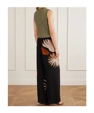 Farm Rio Printed Wide-leg Pants