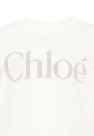 Chloé Logo Print Long Sleeve T-shirt