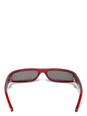 Rick Owens Fog Rectangular Frame Sunglasses