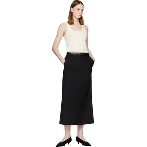 TOTEME Crocodile-embossed Leather Belt