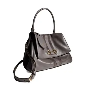 Gucci Paparazzo Medium Top Handle Bag - Dark Gray