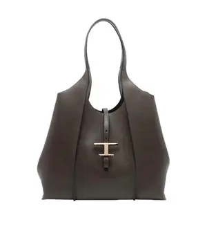 TOD'S T Timeless Medium Shopping Tote Bag