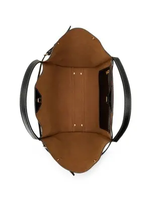 TOD'S T Signature Shopping Bag In Suede - Brown