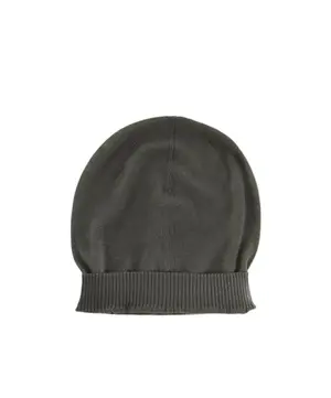 Rick Owens Ribbed-trim Beanie Hat - Grey