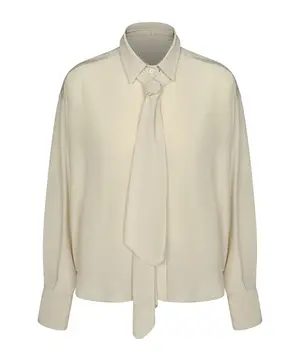 Brunello Cucinelli Collared Long-sleeve Shirt - Nude