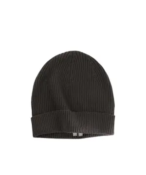 Rick Owens Ribbed-knit Cashmere Beanie Hat - Gray