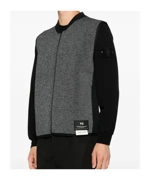 Y3 Skull Print Zip-up Gilet