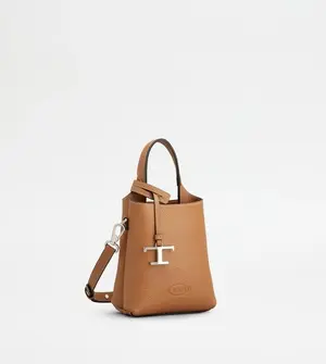 TOD'S T-timeless Pendant Detailed Micro Tote Bag