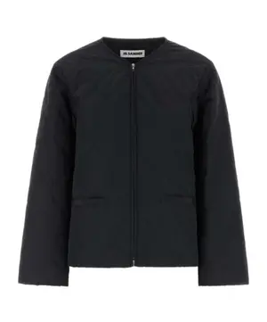JIL SANDER Long-sleeve Zip-up Jacket - Black