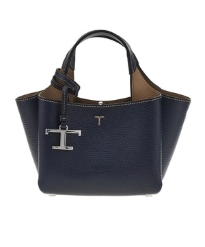 TOD'S Dual-handle Shoulder Bag - Navy Blue