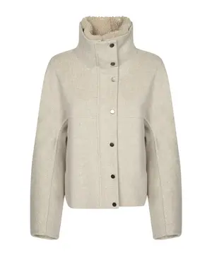 Brunello Cucinelli High-neck Long-sleeve Padded Jacket - No