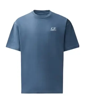 C.P. COMPANY Logo-print T-shirt - Blue
