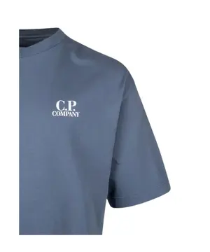 C.P. COMPANY Logo-print T-shirt - Blue
