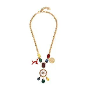 Dolce & Gabbana Dolce Gabbana Charm Crystal Necklace
