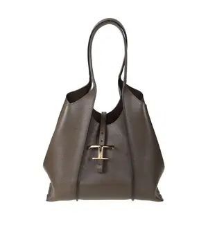 TOD'S Charm-accented Shoulder Bag - Black