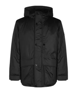 Stone Island Long-sleeve Hooded Padded Jacket - Black