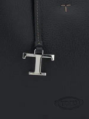 TOD'S T Timeless Pebbled Handbag