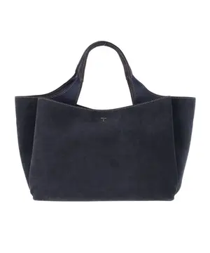 TOD'S Mini Logo Shoulder Bag - Black