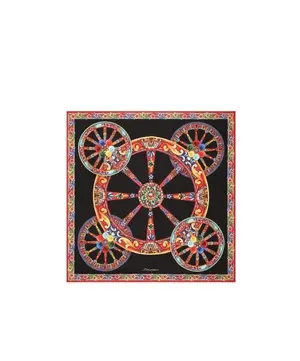 Dolce & Gabbana 70x70 Carretto-print Silk Twill Scarf - Multi-color