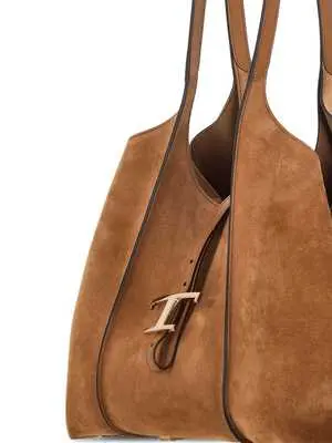 TOD'S T Timeless Leather Tote Bag