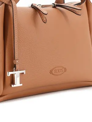 TOD'S T Timeless Pebbled Handbag