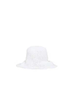 TOTEME Straw Fisherman's Hat - White