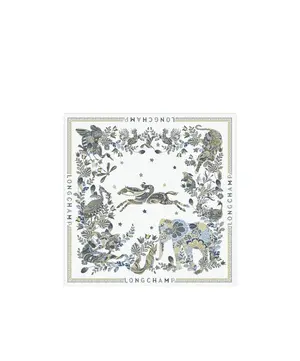 Longchamp Foret Silk Scarf 90
