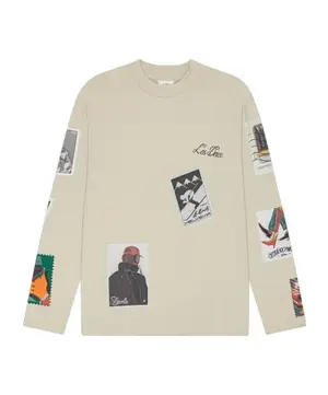 LES DEUX Stamp-print Long-sleeve T-shirt - No