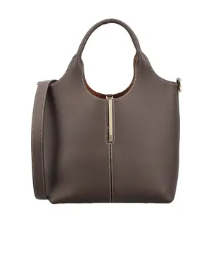 TOD'S Mini Leather Tote Bag - Brown