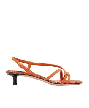 JIMMY CHOO Farris High-heeled Sandals - Sunset Orange
