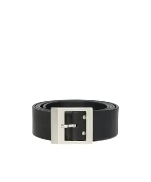 Rick Owens Square-buckle Leather Belt - Black