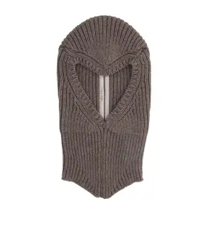 Rick Owens Ribbed Knit Hat - Brown