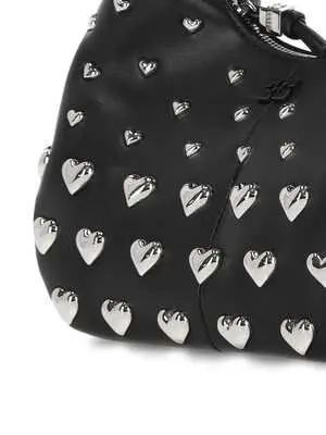 GANNI Mini Hobo Heart Studded Shoulder Bag