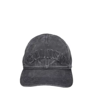 GOLDEN GOOSE Logo Hat - Dark Grey