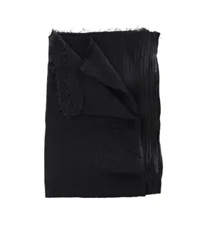 Rick Owens Frayed Scarf - Black
