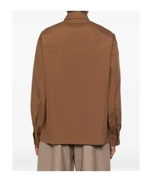 Celine Overshirt In Silk Canvas