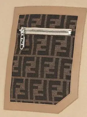 Fendi Monogrammed Pocket Crewneck T-shirt