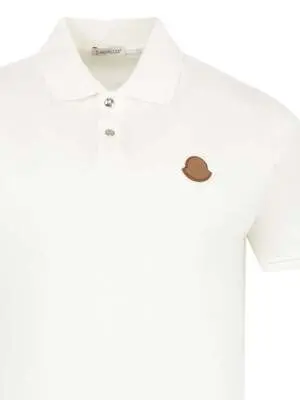 Moncler Logo Patch Piqué Polo Shirt