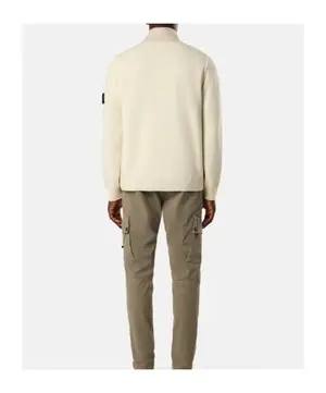 Stone Island High Neck Long Sleeve Knit Cardigan